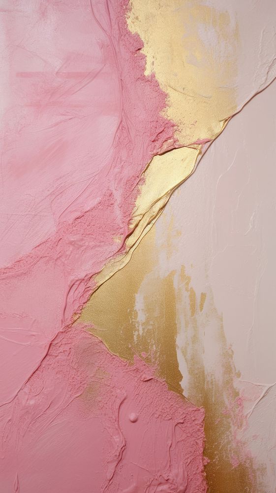 Pink and gold paint wall | Premium Photo - rawpixel