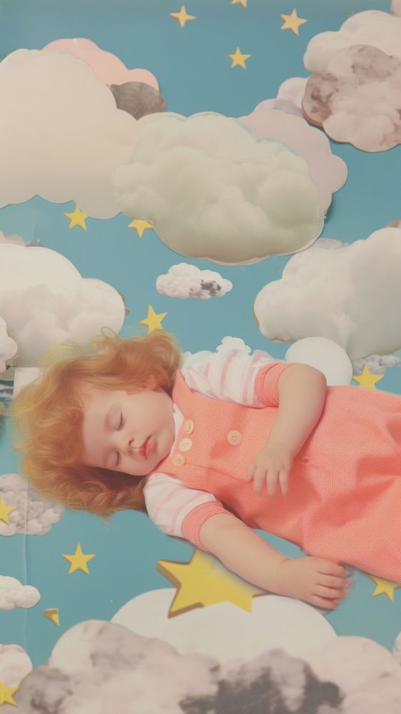 Baby sleep craft collage sleeping | Free Photo Illustration - rawpixel