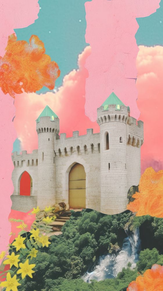 Castle craft collage art architecture | Free Photo Illustration - rawpixel