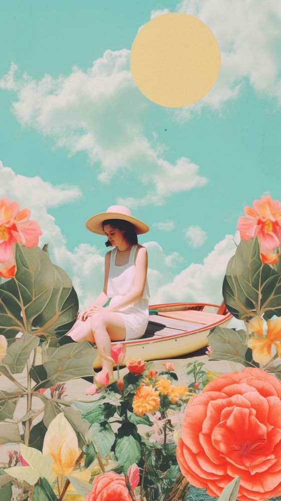 Drawing summer craft collage outdoors | Free Photo Illustration - rawpixel