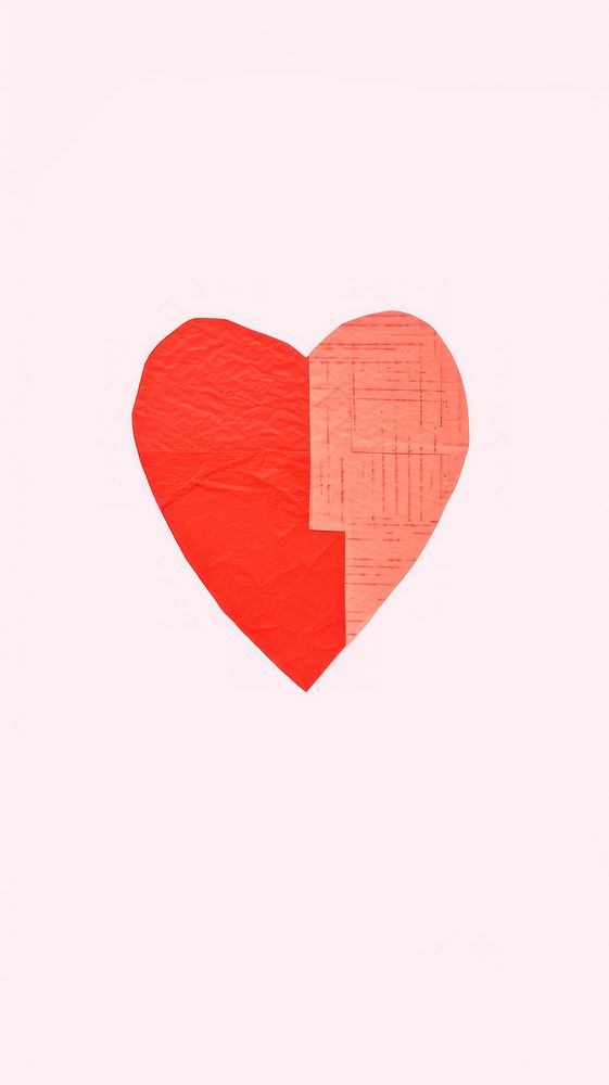 Cute heart paper craft symbol | Premium Photo Illustration - rawpixel