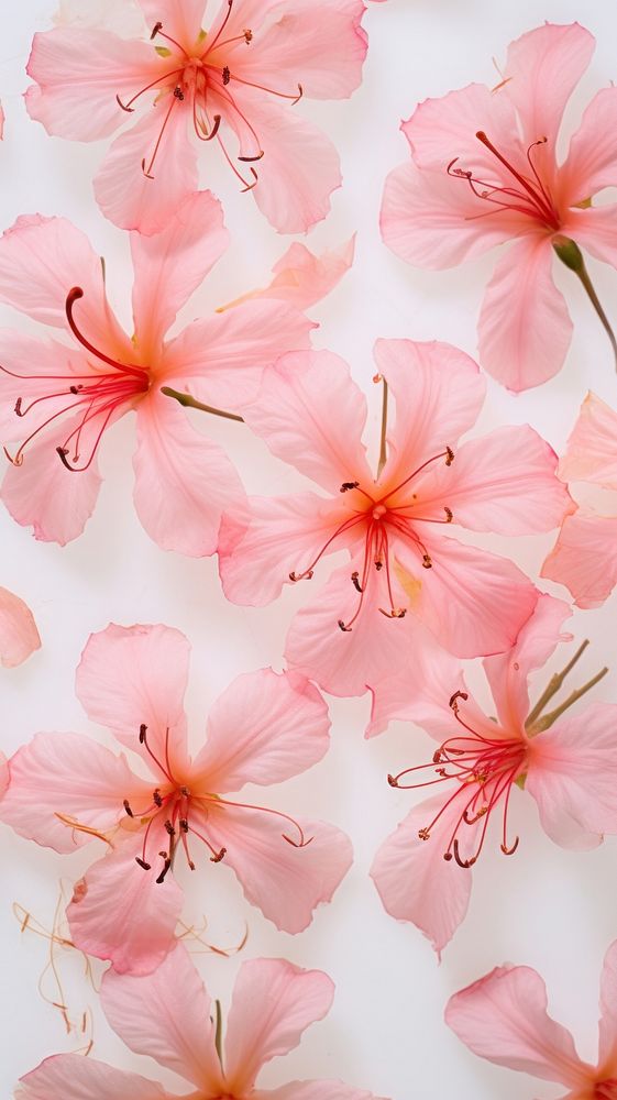Real pressed azalea flowers backgrounds | Free Photo - rawpixel