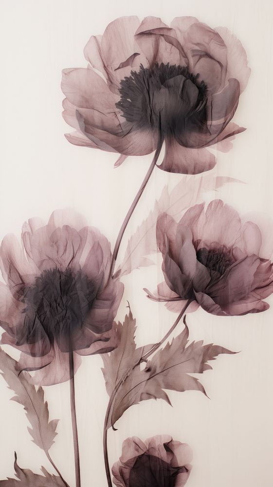 Real pressed dark peonies flower | Free Photo - rawpixel