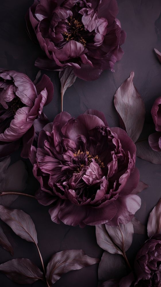 Real pressed dark peonies flower | Premium Photo - rawpixel