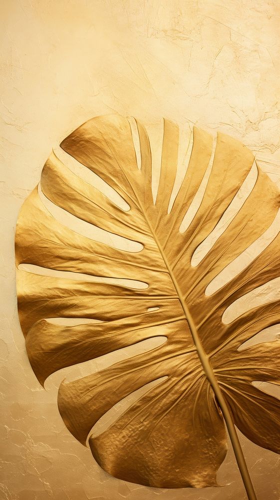 Real pressed gold monstera leaf | Premium Photo - rawpixel