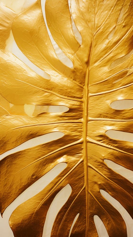Real pressed gold monstera leaf | Premium Photo - rawpixel