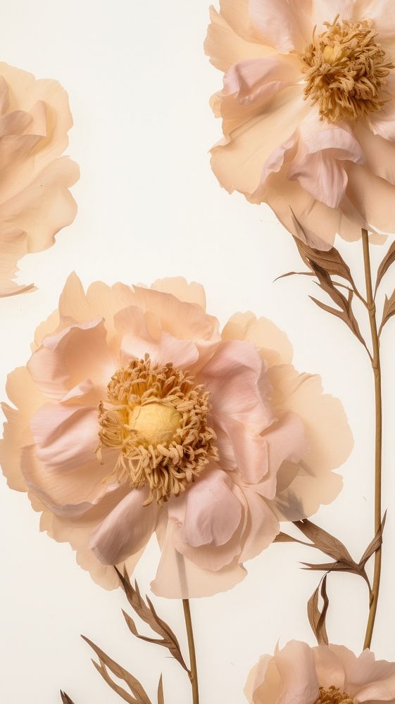 Real pressed peonies flower blossom | Premium Photo - rawpixel