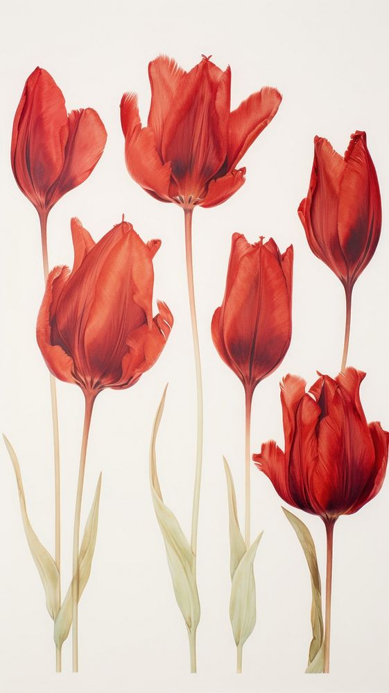 Real pressed red tulip flowers | Free Photo - rawpixel