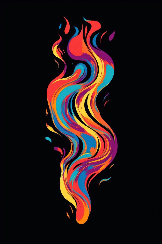 Cigarette smoke art abstract graphics. | Premium Photo Illustration ...
