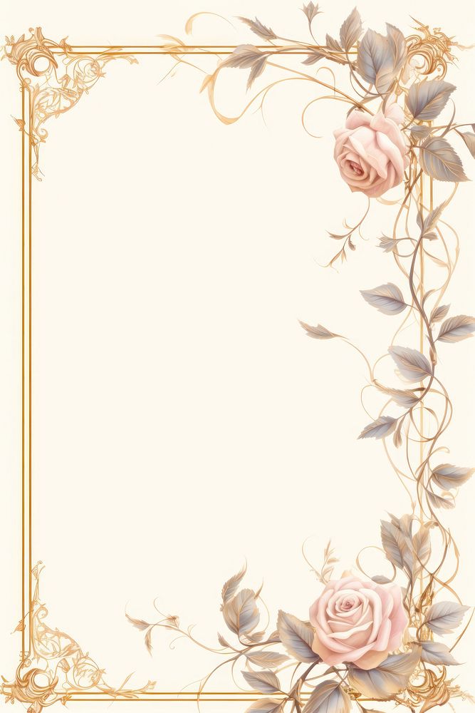 Rose thorn frame backgrounds painting | Premium Photo Illustration ...