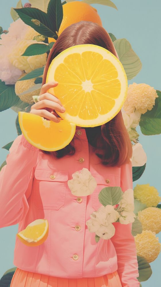 Lemon grapefruit portrait plant. | Free Photo Illustration - rawpixel