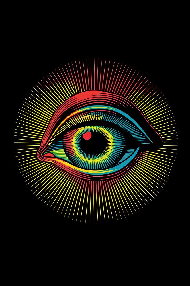 Eye pattern green red | Free Photo Illustration - rawpixel