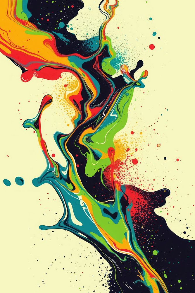Splash art abstract painting. | Premium Photo Illustration - rawpixel