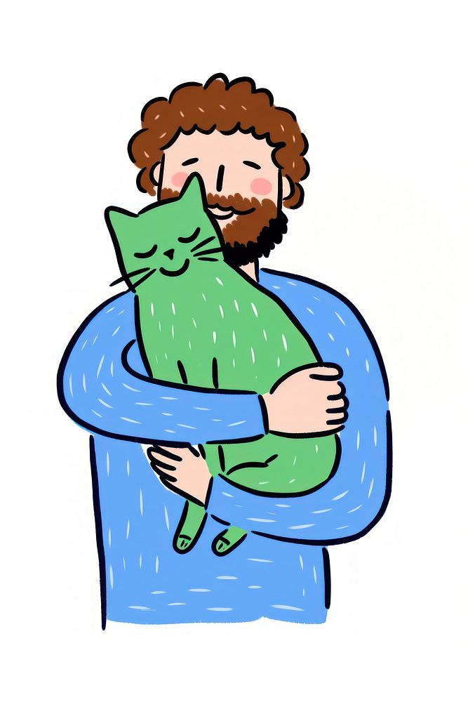 Doodle illustration man drawing cartoon | Premium Photo Illustration ...