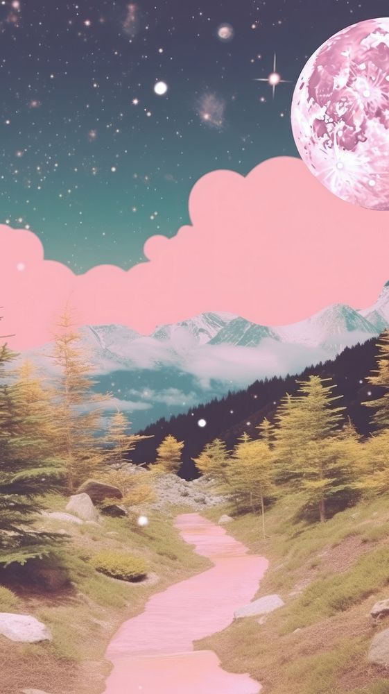 Galaxy landscapes astronomy outdoors nature. | Premium Photo ...