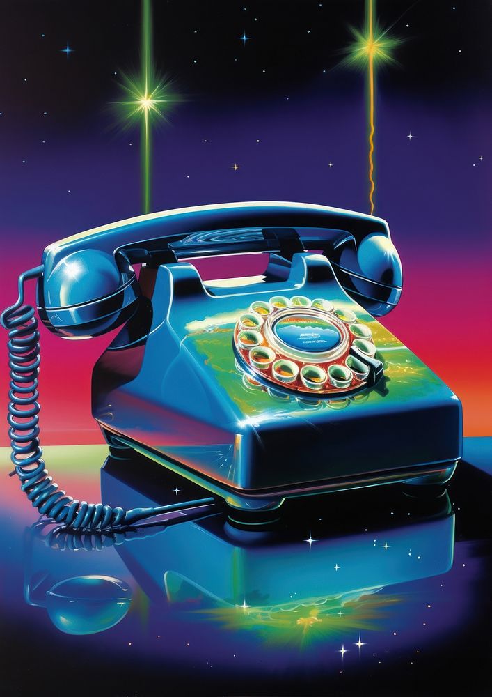 Telephone nostalgia star illuminated | Free Photo Illustration - rawpixel
