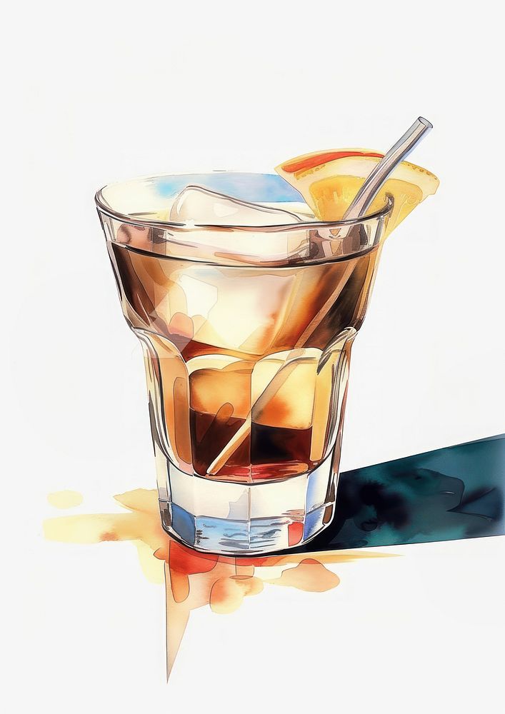 fancy cocktail drink glass refreshment. | Free Photo Illustration ...