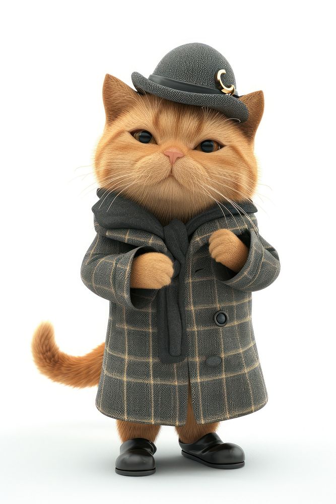 Cat sherlock holmes outfit animal | Premium Photo Illustration - rawpixel