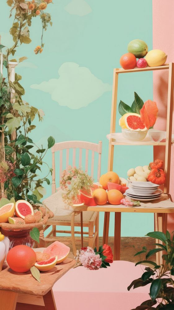 Restaurant grapefruit furniture table. | Premium Photo - rawpixel