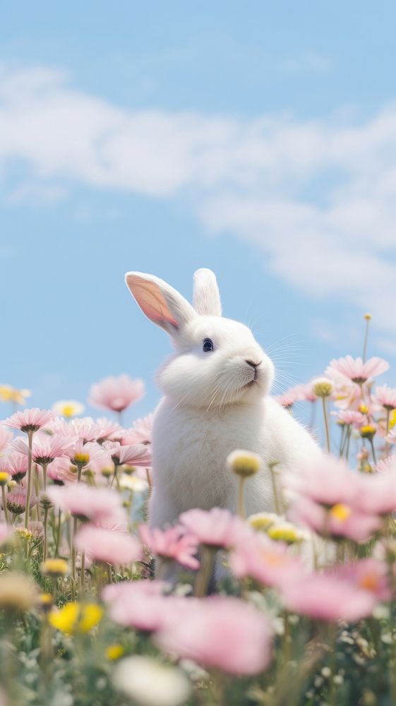 White rabbit flower outdoors nature. | Premium Photo - rawpixel