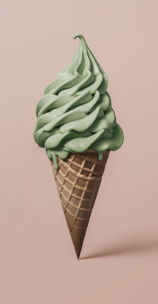 Matcha ice cream cone dessert | Premium Photo - rawpixel