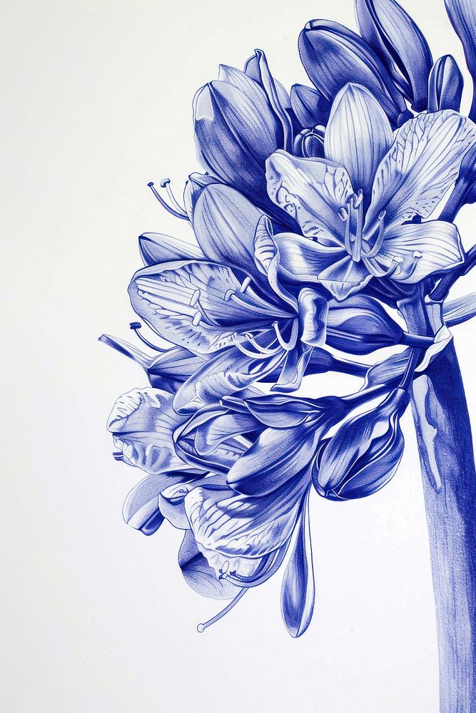 Vintage drawing Clivia flower sketch | Free Photo Illustration - rawpixel