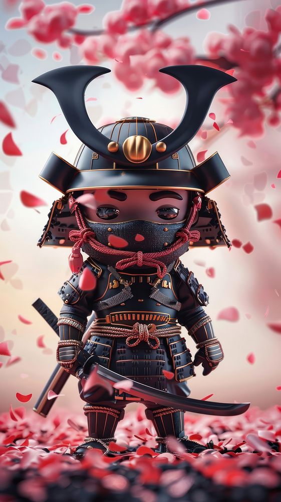 Samurai cartoon samurai tradition. | Premium Photo Illustration - rawpixel