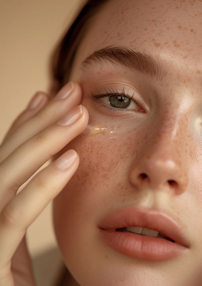 Woman applying facial serum drops | Free Photo - rawpixel