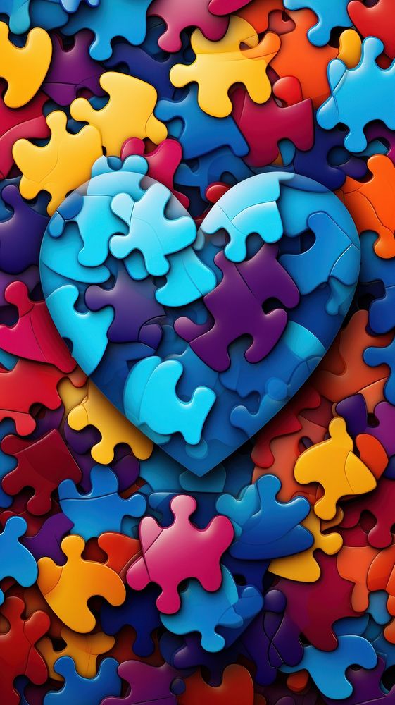 Jigsaw puzzle backgrounds shape art. | Premium Photo Illustration ...