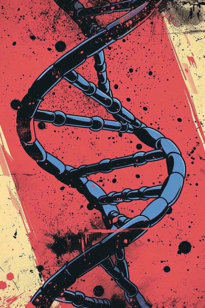 Vector illustrated dna human art | Free Photo Illustration - rawpixel