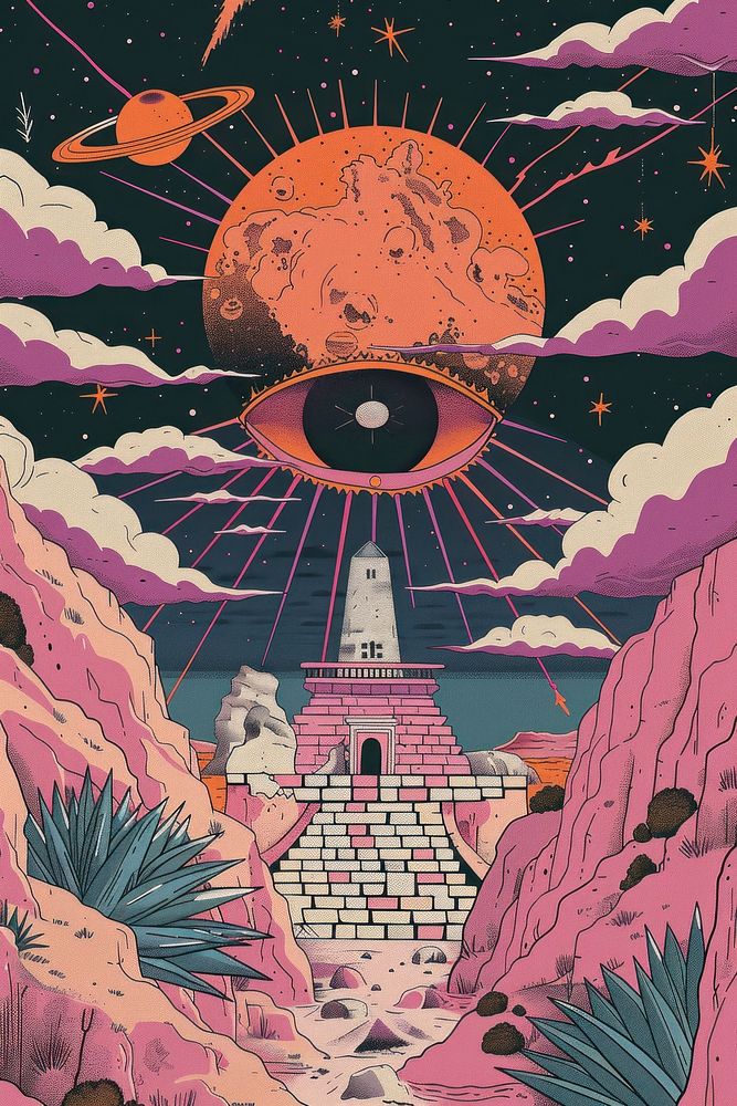 Vector illustrated an esoteric art | Free Photo Illustration - rawpixel