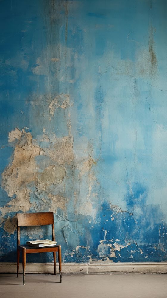 Beautiful blue wall architecture painting. | Premium Photo - rawpixel