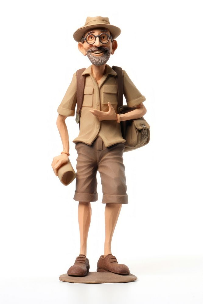 Tourist man made clay figurine | Free Photo Illustration - rawpixel