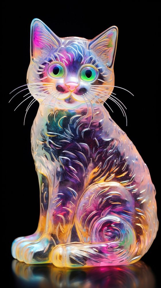 Cat glass fusing art animal | Premium Photo - rawpixel
