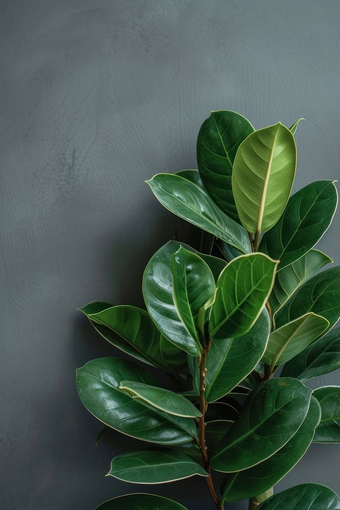 Rubber plant leaves leaf tree | Premium Photo - rawpixel