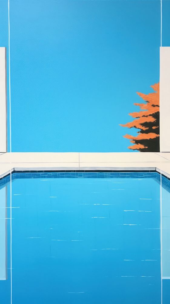 Beautiful blue pool outdoors architecture | Premium Photo Illustration ...