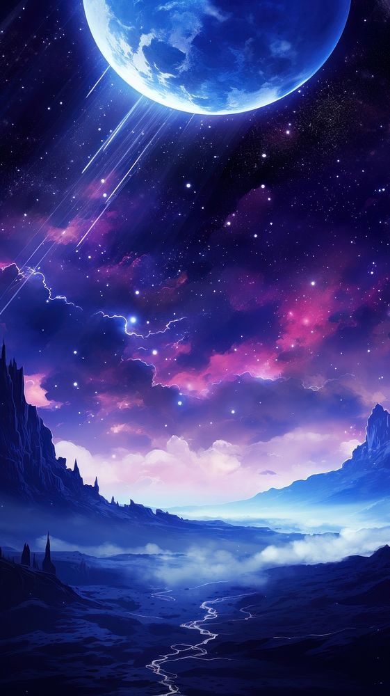 Galaxy space background landscape astronomy | Premium Photo ...