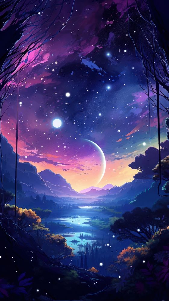 Galaxy space background landscape astronomy | Premium Photo ...