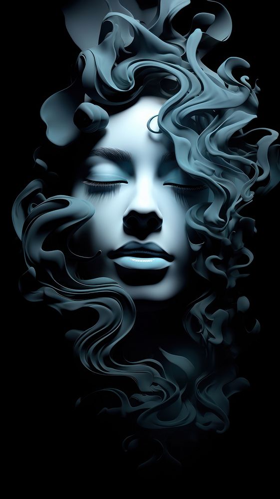 Smoke face image abstract portrait | Free Photo Illustration - rawpixel