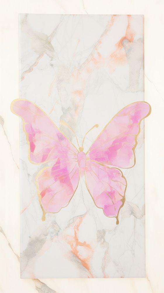 Butterfly marble wallpaper animal art | Premium Photo Illustration ...