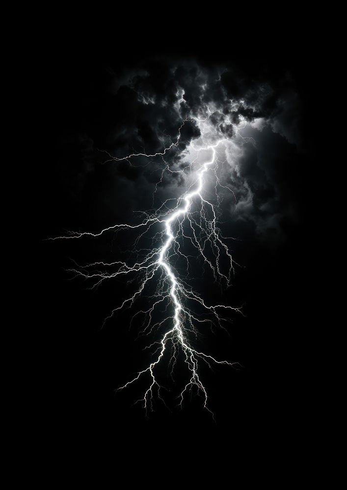 Thunder lighting thunderstorm lightning outdoors. | Premium Photo ...