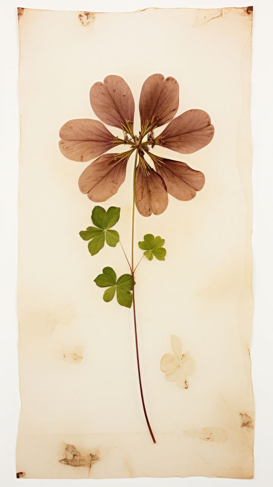 Clover leaf flower plant wall. | Premium Photo - rawpixel