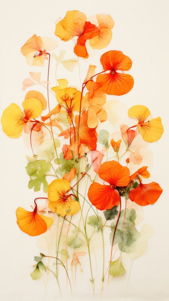 Nasturtium flower plant petal. | Premium Photo - rawpixel