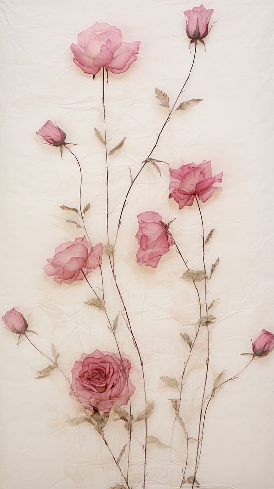 Pink roses flower pattern petal. | Premium Photo - rawpixel