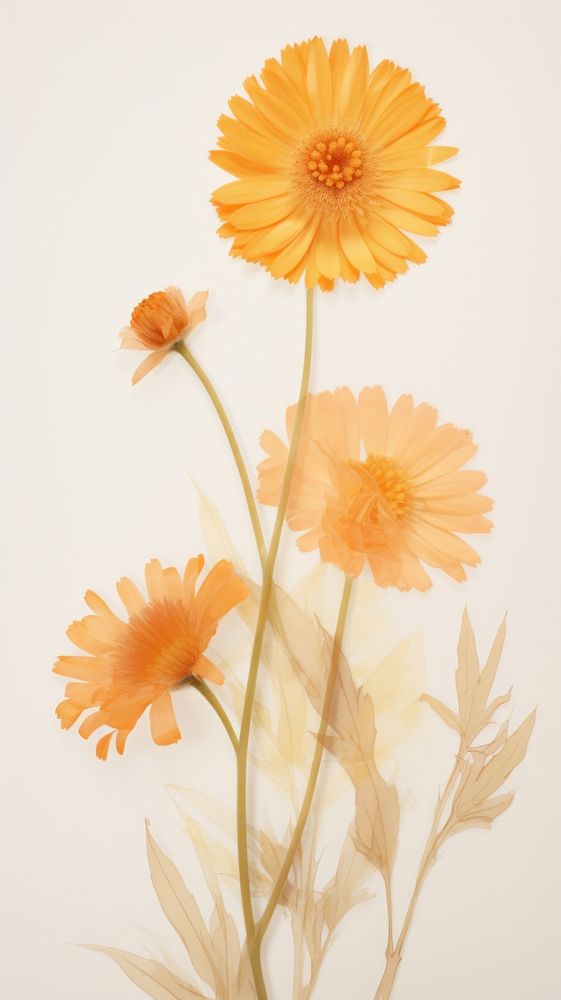 Real pressed calendula flower petal | Premium Photo - rawpixel