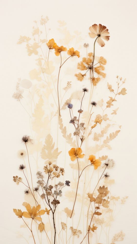 Real pressed dry flowers pattern | Premium Photo - rawpixel