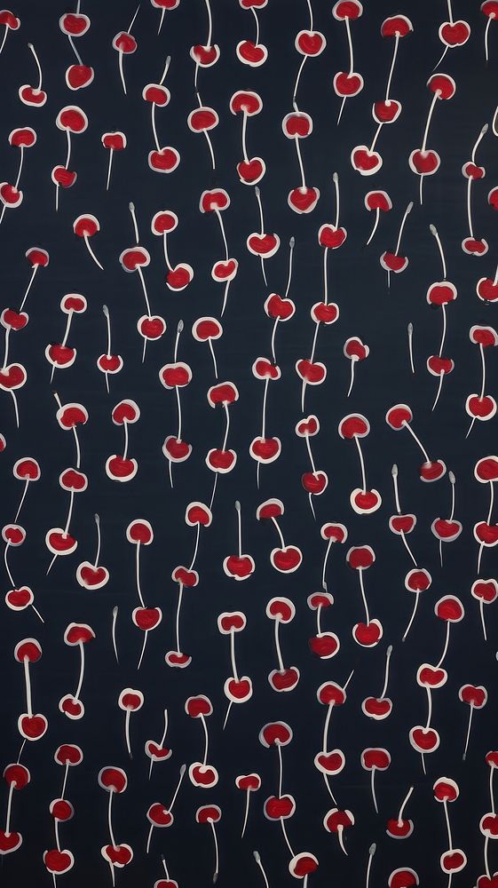 Black cherries pattern backgrounds repetition. | Premium Photo ...