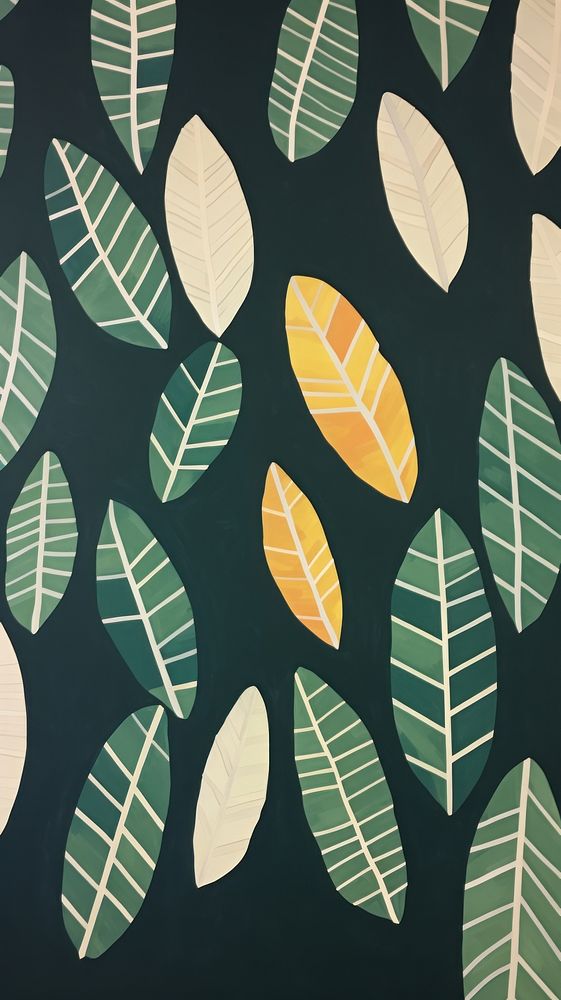 Large leaves pattern backgrounds nature. | Premium Photo Illustration ...