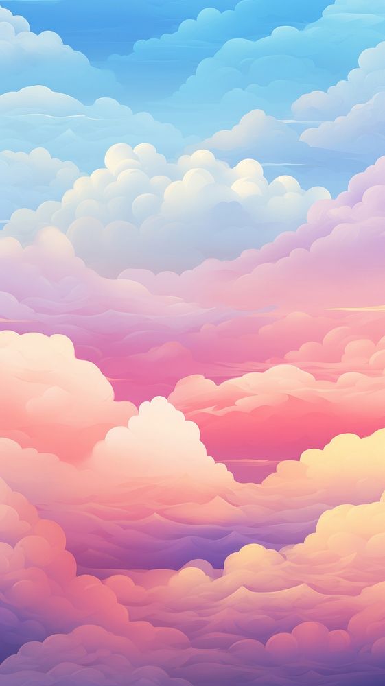 Cloud gradient wallpaper outdoors nature | Premium Photo Illustration ...