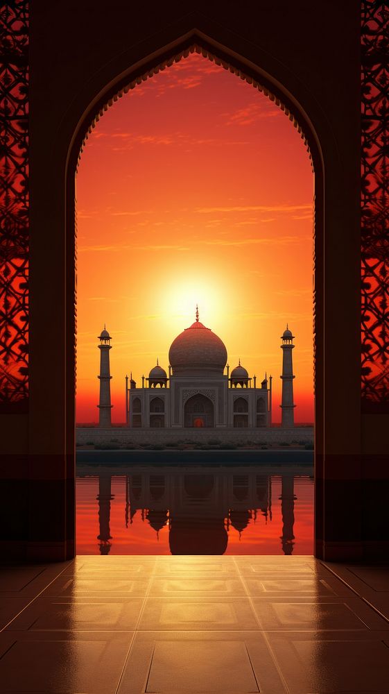 Sunset wallpaper architecture building sunset | Free Photo Illustration ...